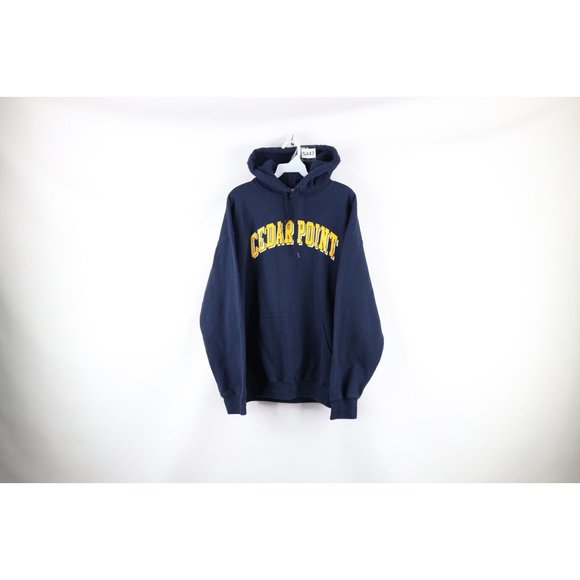 Vintage | Shirts | Vintage Mens Large Faded Spell Out Cedar Point ...